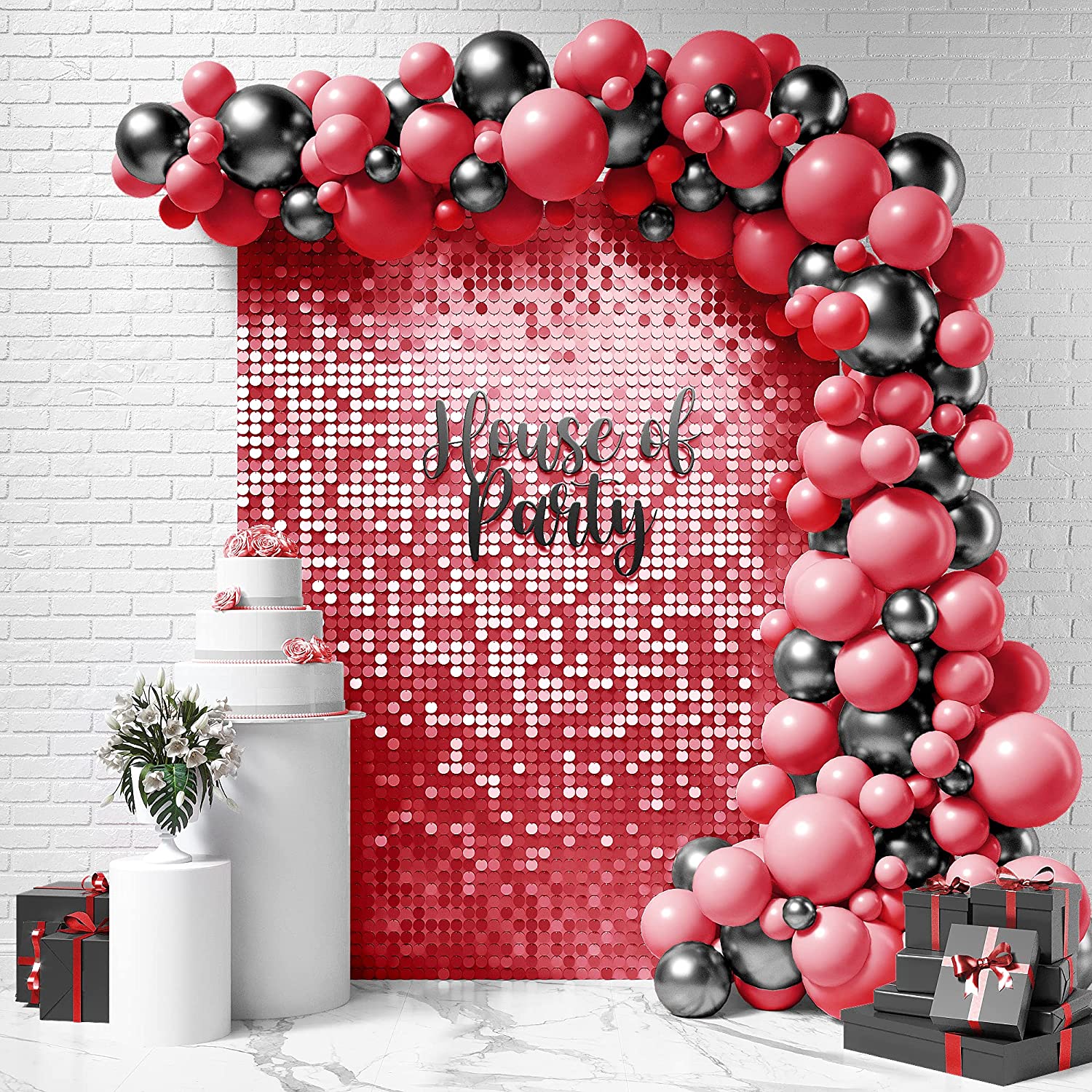 Round Sequin Shimmer Backdrop Panels (Pack of 24) - Squine Shimmer ...